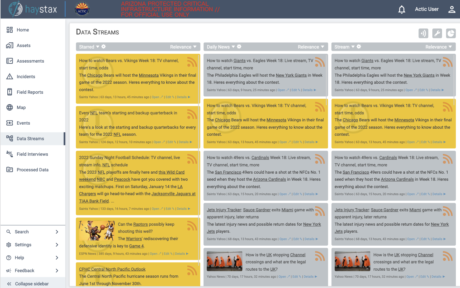 Analyze threatening topics